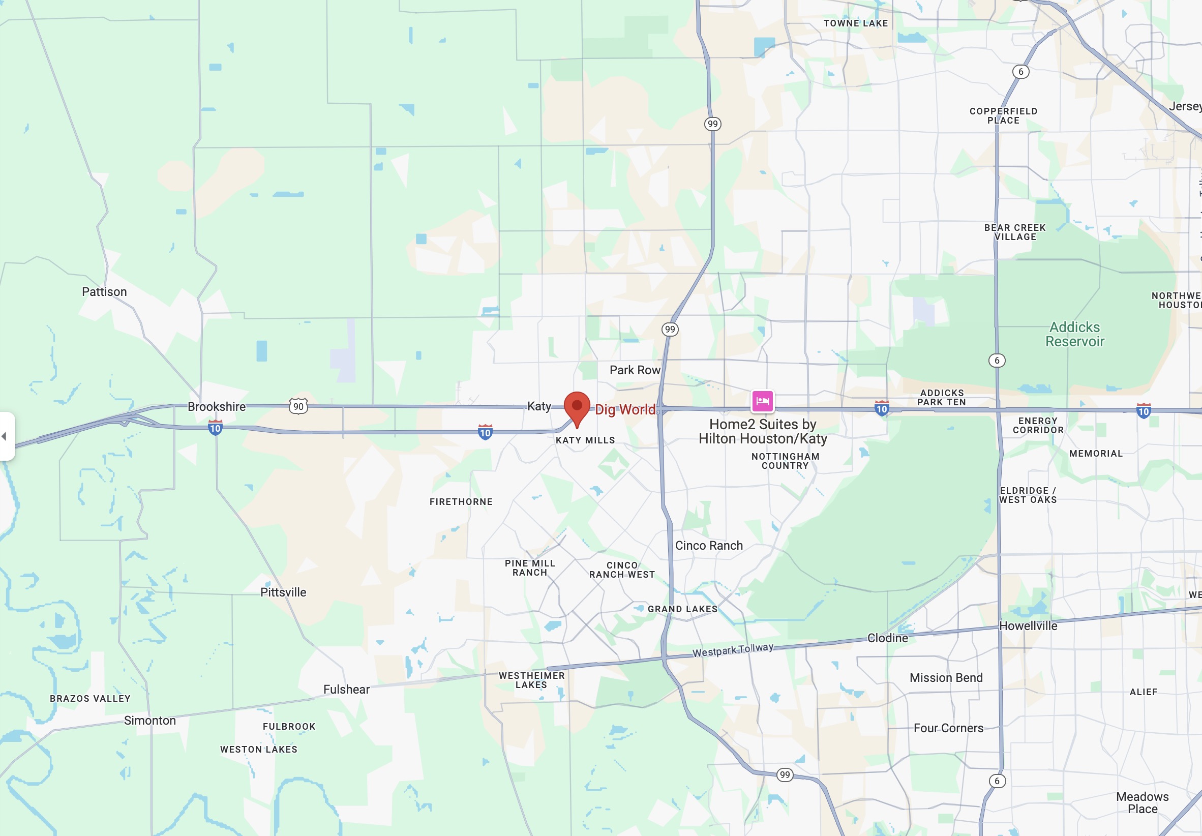 Katy Park Hours & Directions | Dig World